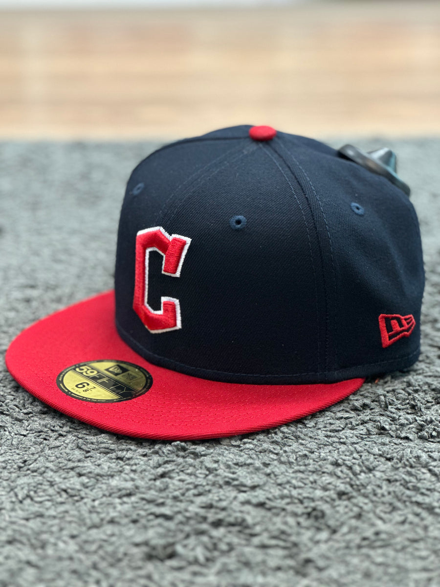 New Era 59Fifty ‘C’ Fitted Cap Navy and Red – Crep Select